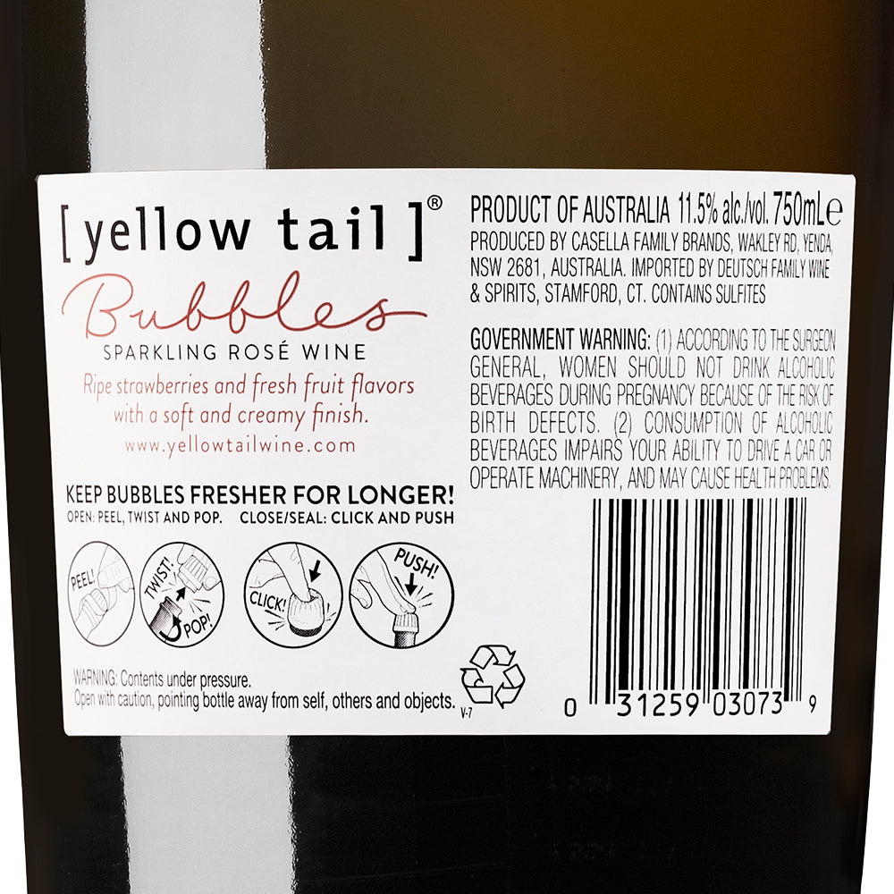 Buy [yellow tail] Bubbles Rosé - Australia Wide Delivery
