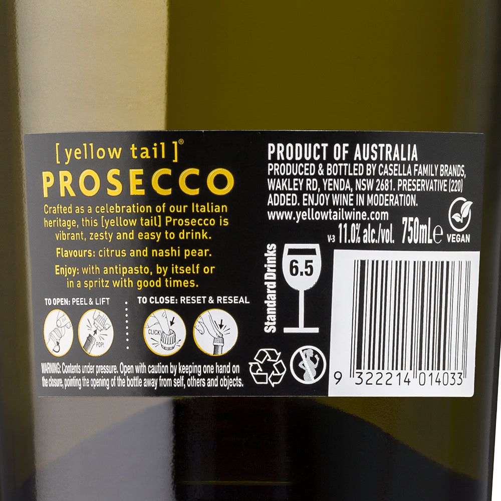 Buy [yellow tail] Prosecco - Australia Wide Delivery
