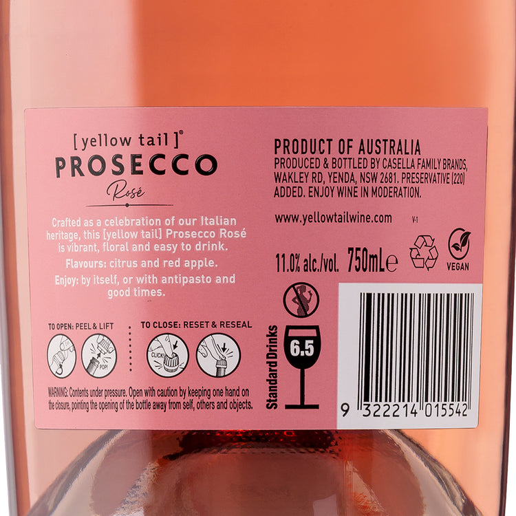 Buy [yellow tail] Prosecco Rosé - Australia Wide Delivery