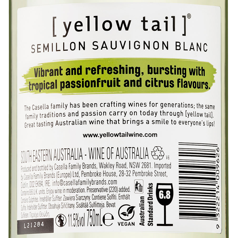 Buy [yellow tail] Semillon Sauvignon Blanc - Australia Wide Delivery